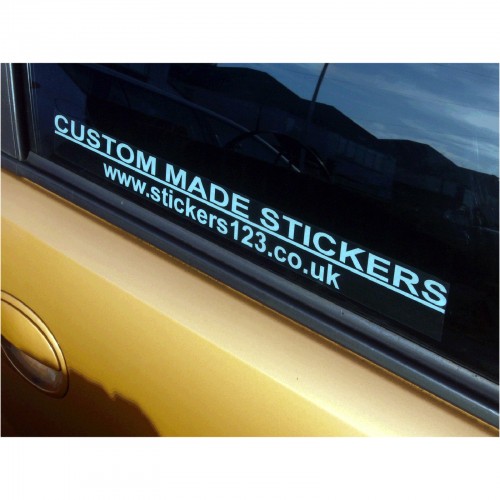 50mm x 300mm Customised Self Adhesive Advertising Stickers for Windows ...