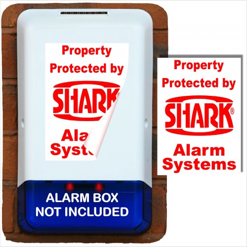 1 x Burglar Alarm Bell Box Security Warning Stickers-Home/Property ...