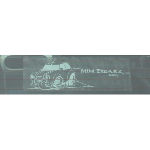 300mm x 87mm Customised Self Adhesive Advertising Stickers for Windows ...